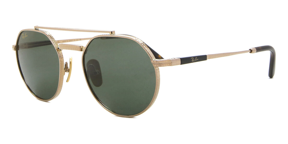 Ray-Ban RB8265 Jack II Titanium 313852 Aviator Ouro óculos de sol ...
