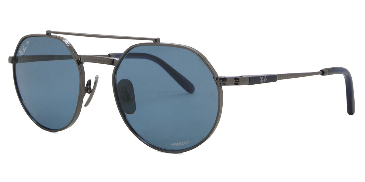 Ray-Ban RB8265 Jack II Titanium Polarized 3142S2 Aviator Gunmetal ...