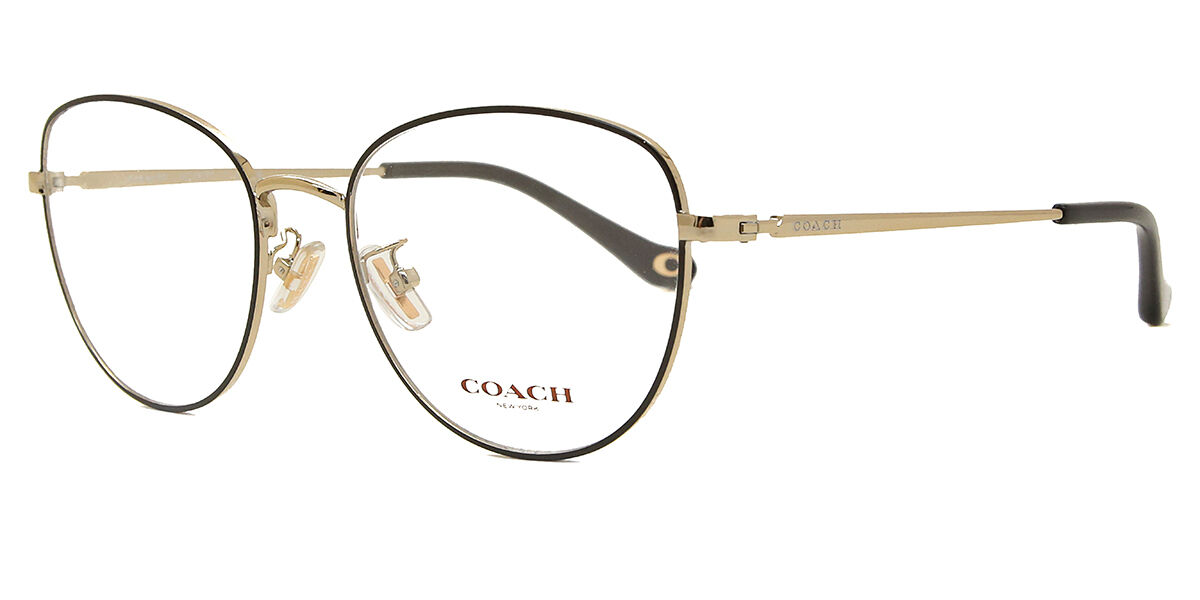 Coach HC5137 9346 Cat Eye Dourado Preto óculos | OculosWorld Brasil