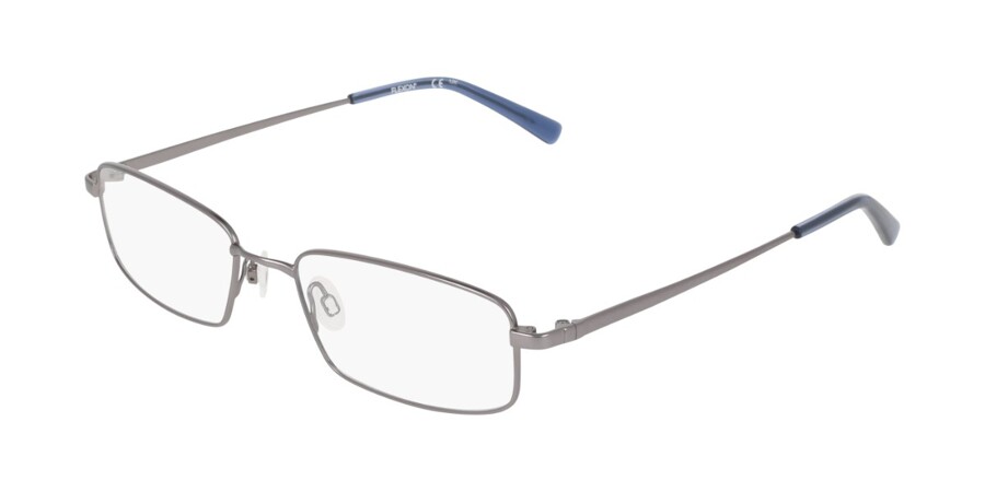 Flexon H6097 072 Retangular Satin Dark Gunmetal óculos | OculosWorld Brasil